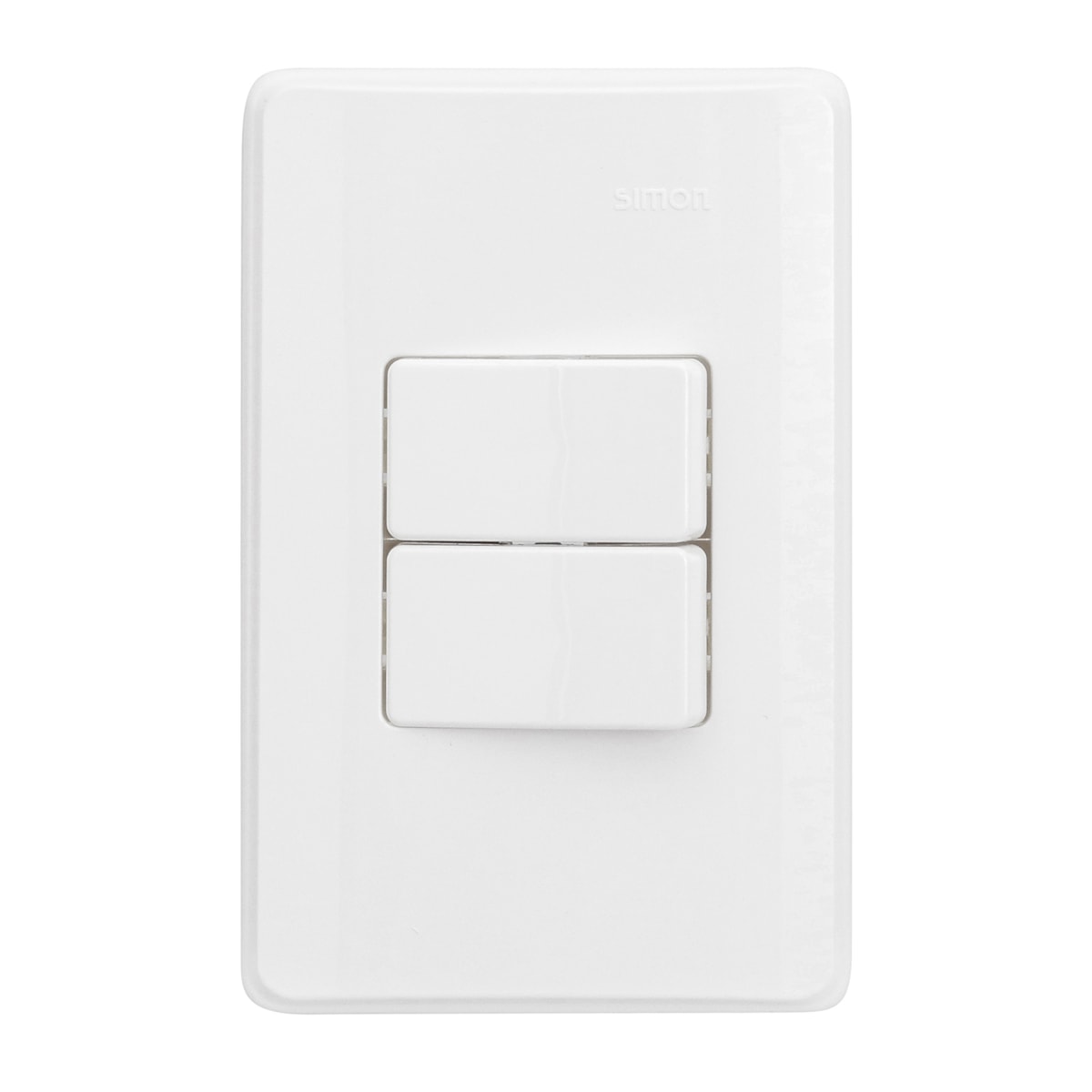 Conjunto 2 Interruptor Simples 10A 250V Branco S19-Simon - Centro Elétrico