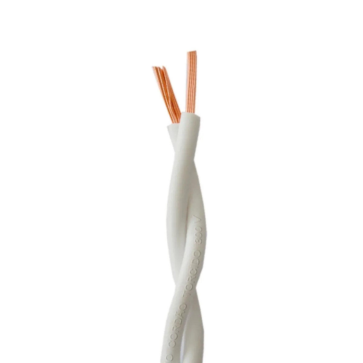 Cordao Torcido 2X1,00mm Branco 300V - Centro Elétrico