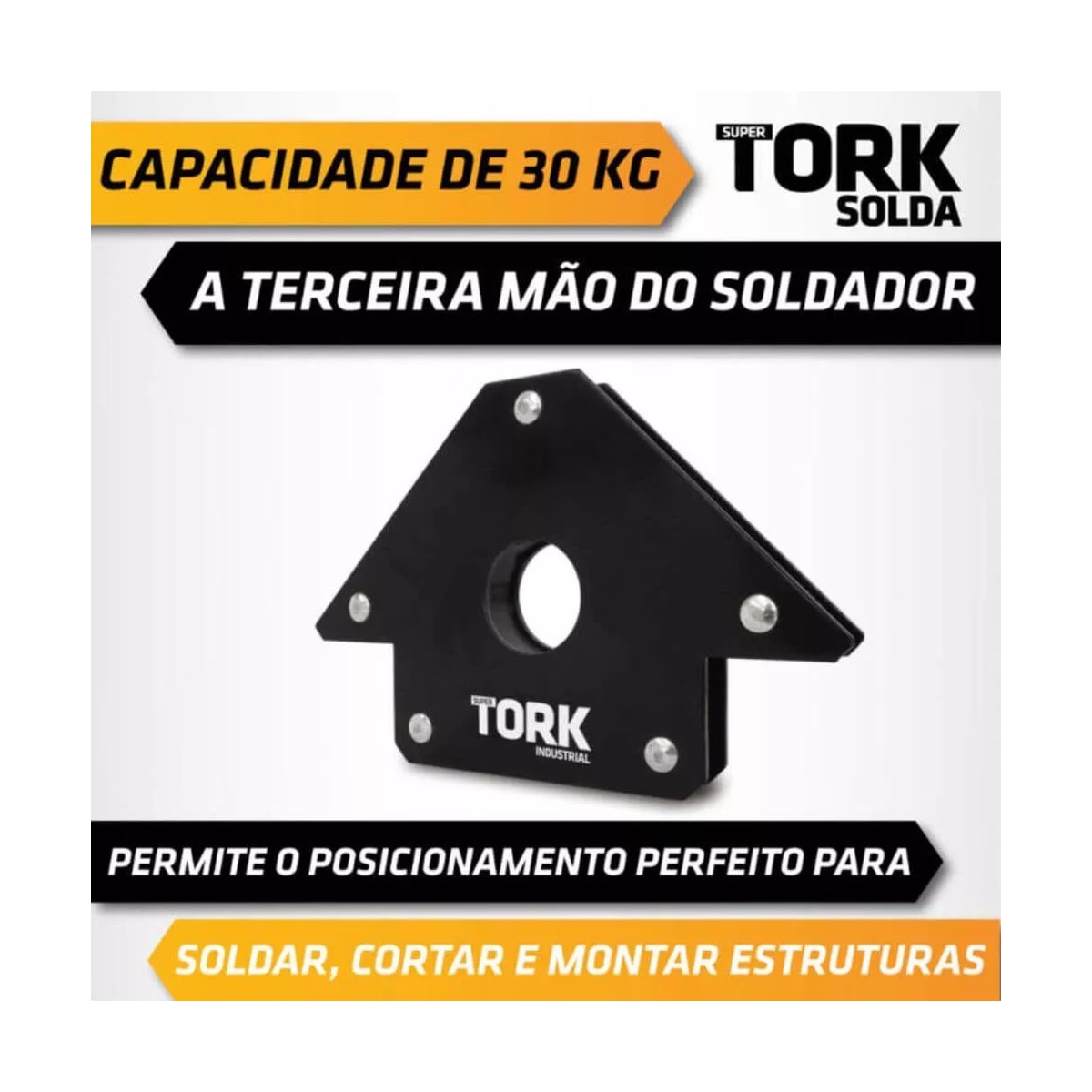 Esquadro Magnetico Para Solda 30kg-Tork - Centro Elétrico