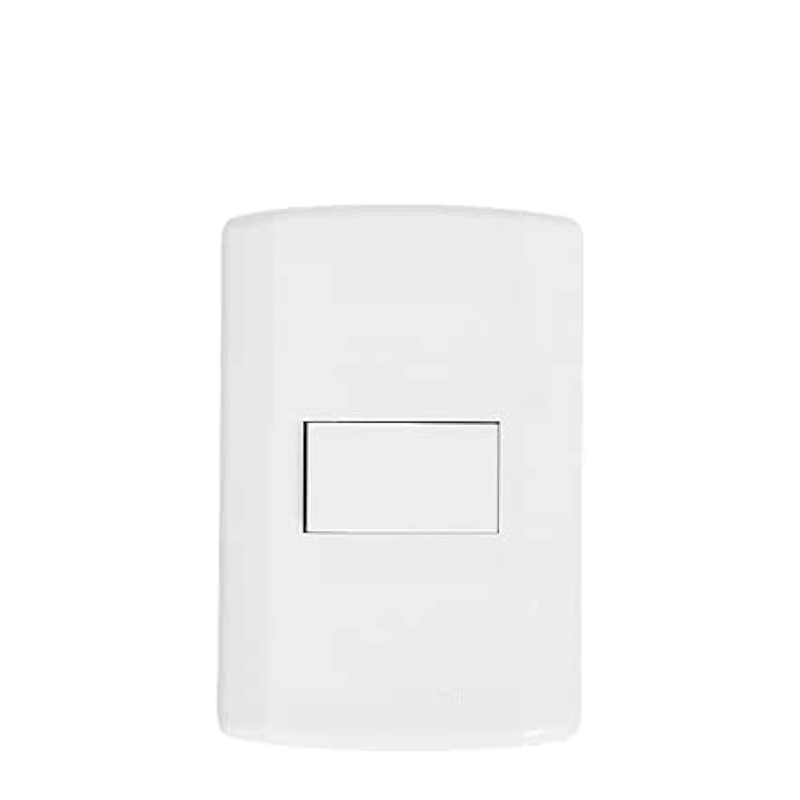 Interruptor 1 Tecla Simples Modular Branco Pluzie 7200 - Centro Elétrico