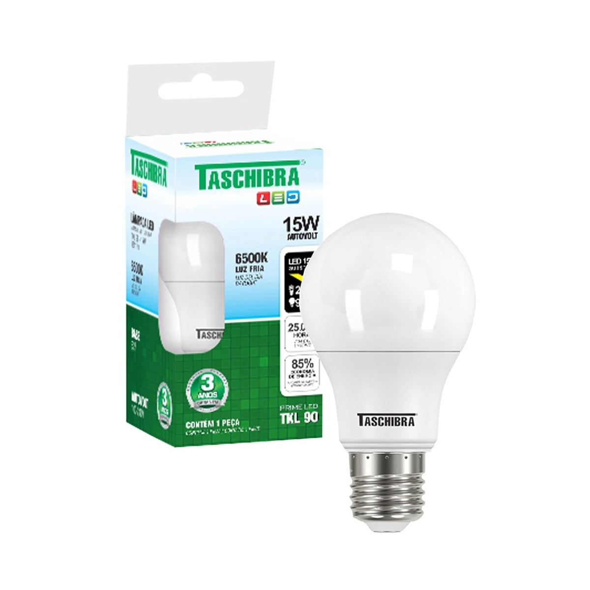 Lampada Taschibra Led TKL 90 15w 6500k - Centro Elétrico