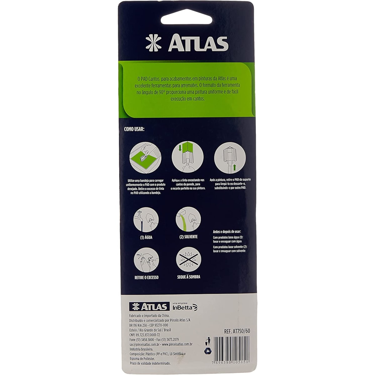 Pad Atlas P/Pintura De Cantos At750/60 - Centro Elétrico