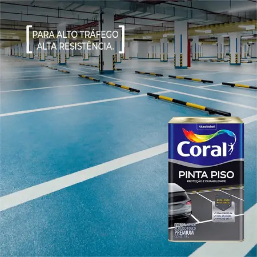 Tinta Coral Pinta Piso 18l Azul - Centro Elétrico