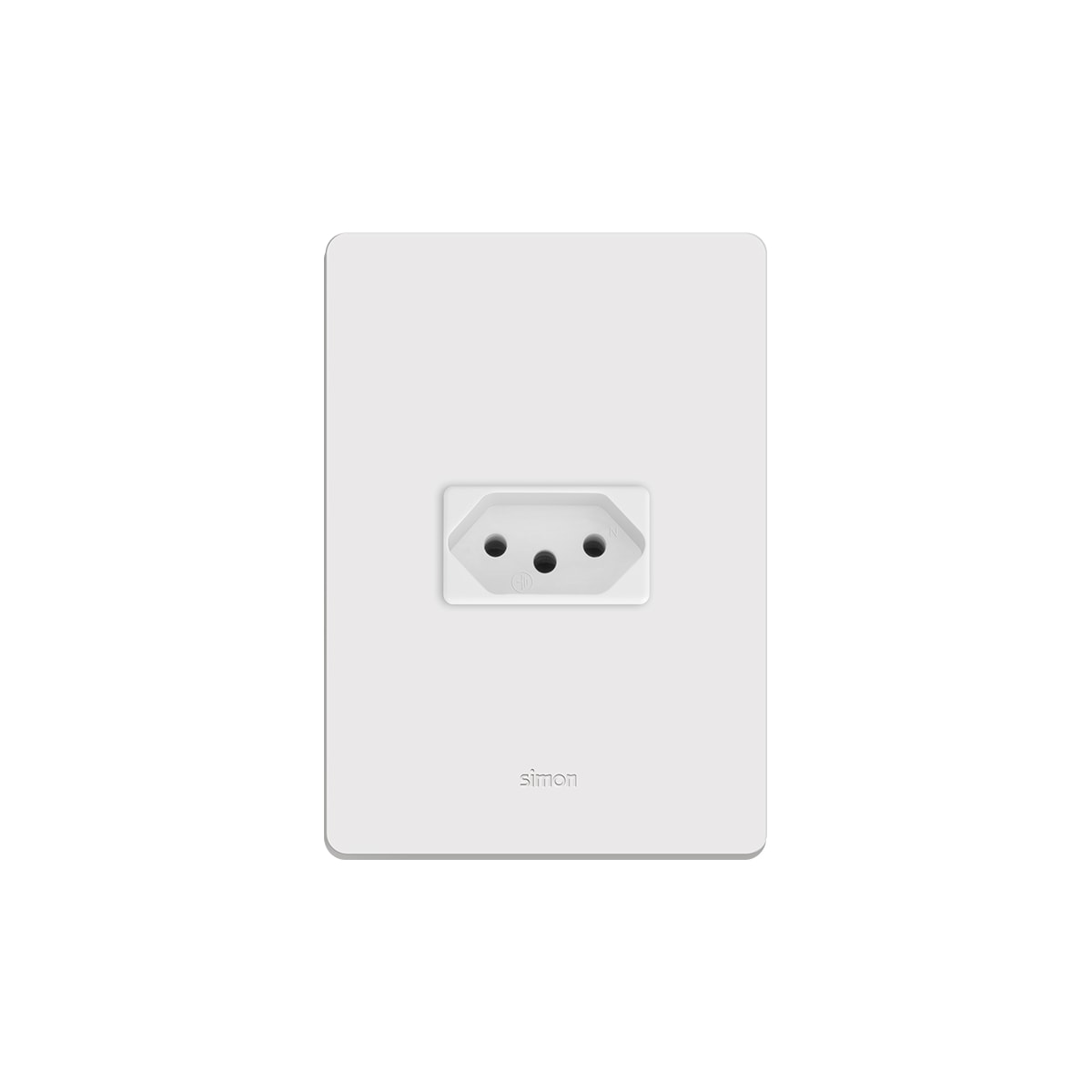 Tomada 2P+T 20A 250V Branco - Centro Elétrico